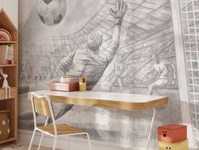 Velkoplošná tapeta mural FOTBAL do dětského pokoje
