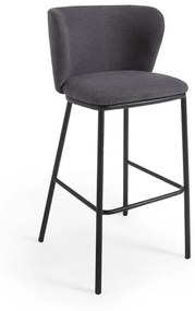 Barová židle arun 75 cm tmavě šedá MUZZA