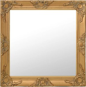 vidaXL Nástěnné zrcadlo barokní styl 60 x 60 cm [320334] Barva: zlatá