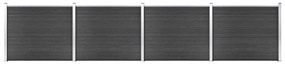 Set plotového dílce WPC 699 x 146 cm šedý 3070457