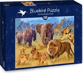 BLUEBIRD Puzzle Zvířata za savany / 1500 dílků / od 14 let