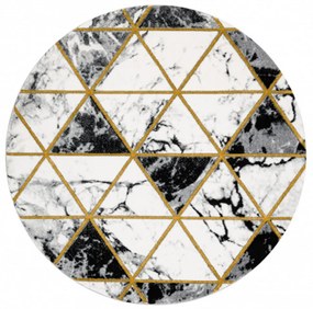Kusový koberec Kyras krémový kruh 120cm