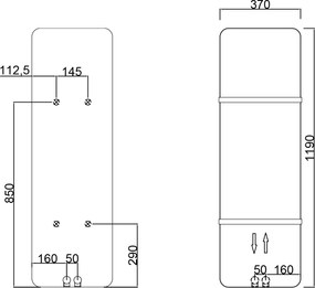 Sapho TABELLA 370 x 1190 mm MI1137 otopné těleso bílá mat