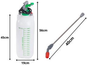 Verk Group Zahradní ruční postřikovač 8 l + ramenní popruh