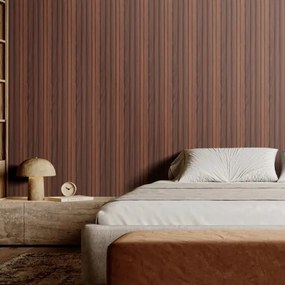 dřevěné lamelové akustické panely 8 ks 243,8 × 15,2 cm – tmavý teak
