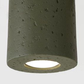 Sollux Lighting Stropní lampa ORBIS betonová olivově zelená