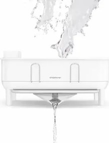 Simplehuman Compact Odkapávač na nádobí bílá / rám z bílé oceli / plas