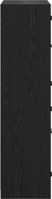 Vysoký bufet Černý dub 68 x 37 x 142 cm Kompozitní dřevo 3402631