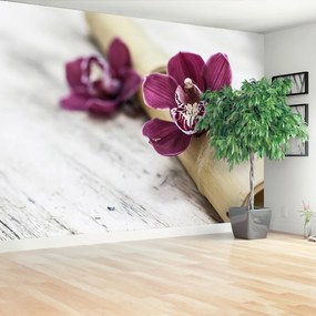 Fototapeta Orchidejové dřevo 104x70