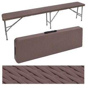 Zahradní lavice RATTAN hnědá