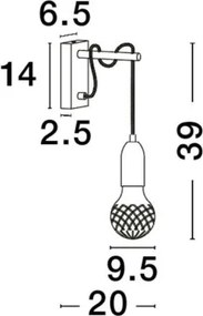 Nástěnné svítidlo NOVA LUCE VEDA G9 9536411 bez žárovky