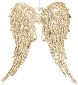 Vánoční ozdoba andělská křídla zlaté 146100