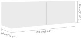 vidaXL Marketos 5dílný set TV skříněk bílý kompozitní dřevo