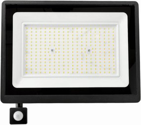 BERGE LED reflektor 200W - senzor pohybu PIR - studená bílá