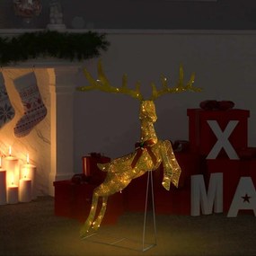 vidaXL Vánoční dekorace létající sob 120 studených ch LED [329768] Barva: zlatá