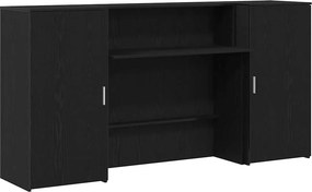 Recepční stůl černý dub 200x50x103,5 cm kompozitní dřevo 3324215