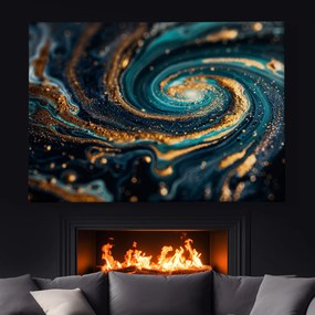 Obraz na plátně - Galaktická spirála Aurilles FeelHappy.cz Velikost obrazu: 60 x 40 cm
