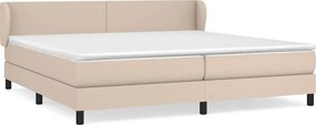 Box spring postel s matrací cappuccino 200 x 200 cm umělá kůže 3127216