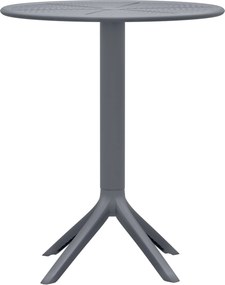 Stůl Lacota kulatý 60 cm – antracitová