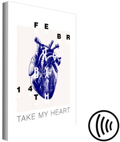 Obraz Take My Heart (1-dílný) vertikální