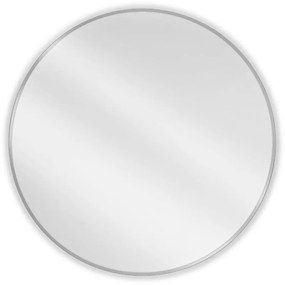 Mexen Loft, kulaté koupelnové zrcadlo 100 cm, barva rámu broušená ocel, 9850-100-100-000-10