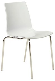 Stima Plastová židle LOLLIPOP s kovovou podnoží Odstín: Bianco - Bílá