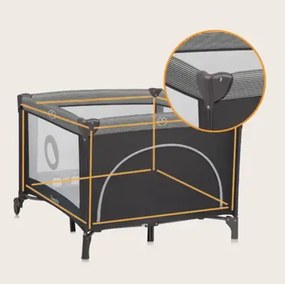 LIONELO Dětská ohrádka Bonnie Grey Scandi