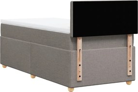 Box spring postel s matrací taupe 100 x 200 cm textil 3286609