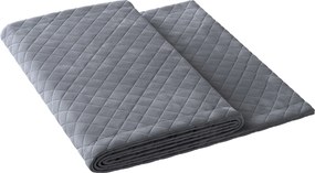 Hotelový přehoz – běhoun Velvet 60x200 cm barva šedá látka lesklé, sametová