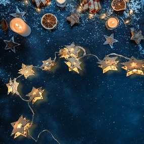 Vánoční světelný řetěz, hvězdičky