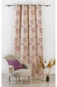 Béžový závěs 140x245 cm Izolde – Mendola Fabrics