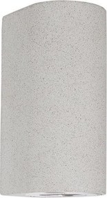 NV 9790521 Venkovní nástěnné svítidlo LIDO bílý pískovec skleněný difuzor GU10 2x7W IP65 100-240V bez žárovky světlo nahoru a dolů - NOVA LUCE