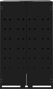 Box na 6 popelnic černý 414 x 79 x 117 cm ocel 3279981