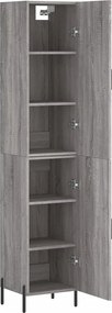 vidaXL Skříň highboard 34,5 x 34 x 180 cm kompozitní dřevo [3198799] Barva: bílá s vysokým leskem