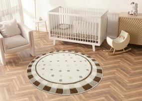 Koberec Tanami Kids C5726A krémový / béžový kruh