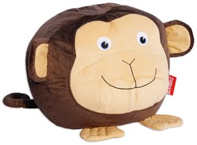 Beanbag Sedací vak opice Žofka,hnědá/béžová