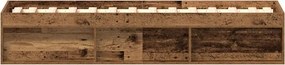 Rám postele bez matrace Staré dřevo 90x200cm Technické dřevo 3328814