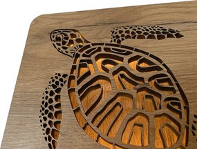 Li-Go "Želva" lampa 19x19 cm provedení povrchu: dub