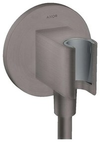 Axor - Sprchové kolínko s držákem, kartáčovaný černý chrom 36733340