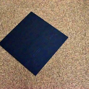 Tapibel, Kobercový čtverec Coral 58309 Bitumen hnědý 50 x 50 cm, chodba / předsíň