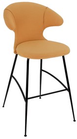 Barová židle Time Flies Barva nohou:: černá, barva potahu:: oranžová