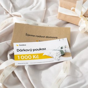 Goldea dárkový tištěný poukaz v hodnotě 1 000 kč 1000 Kč