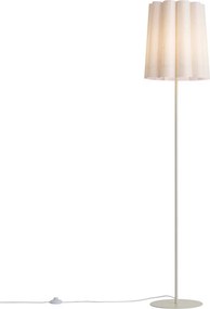 Japandi stojací lampa béžová s látkovým stínidlem 160 cm - Jenni