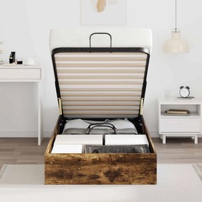 Ottoman postel Uzený Dub 203 x 90 x 25 cm Dřevěný materiál 3409257