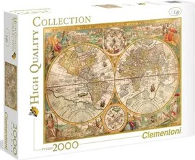 Clementoni PUZZLE Historická mapa světa / 2000 dílků / od 14 let