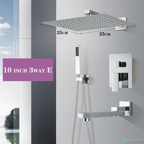 Podomítkový sprchový panel EYN PT04042 s LED osvětlením ve více barevných provedeních — Flexibilní — 40 cm