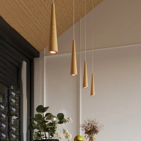 Sollux Lighting Závěsné svítidlo SULA 3P přírodní dřevo