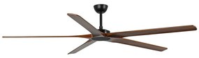 FARO Barcelona FARO 34190WT - Stropní ventilátor BIGWOOD XL borovice/černá pr. 200 cm WT + DO 34190WT