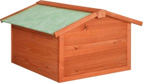 Garáž na robotickou sekačku 72 x 87 x 50 cm masivní jedle 170878