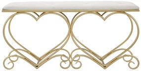 Designová lavice Efthymia 105 cm krémová